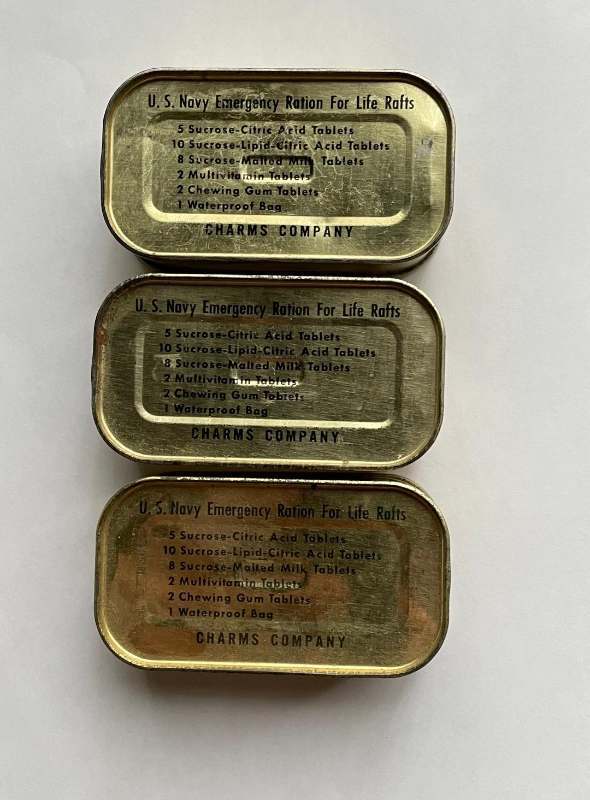1940-1945 AAF Life Raft Ration Variations - SURVIVAL GEAR - U.S ...