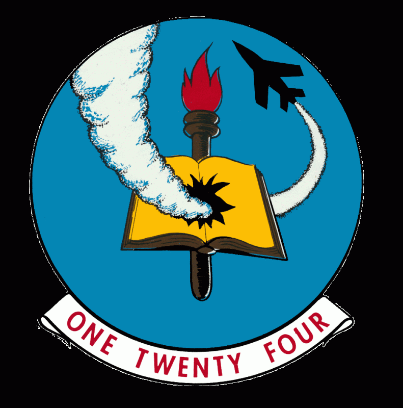 Unknown "UNE TWENTY FOUR" Patch ID: VF-124 Crusader College ...
