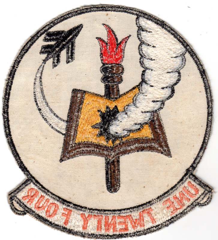 Unknown "UNE TWENTY FOUR" Patch ID: VF-124 Crusader College ...