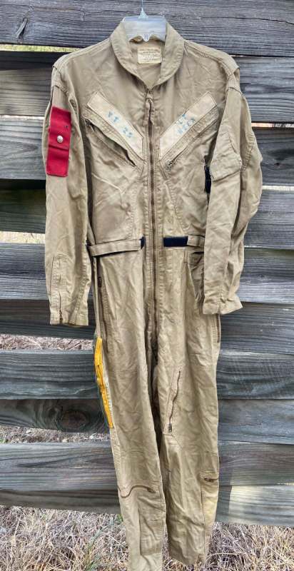 1966 VT-25 flight suit with rigger added pockets - FLIGHT CLOTHING - U ...