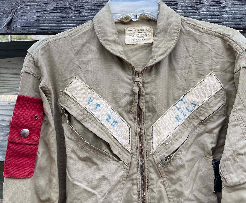 1966 VT-25 flight suit with rigger added pockets - FLIGHT CLOTHING - U ...