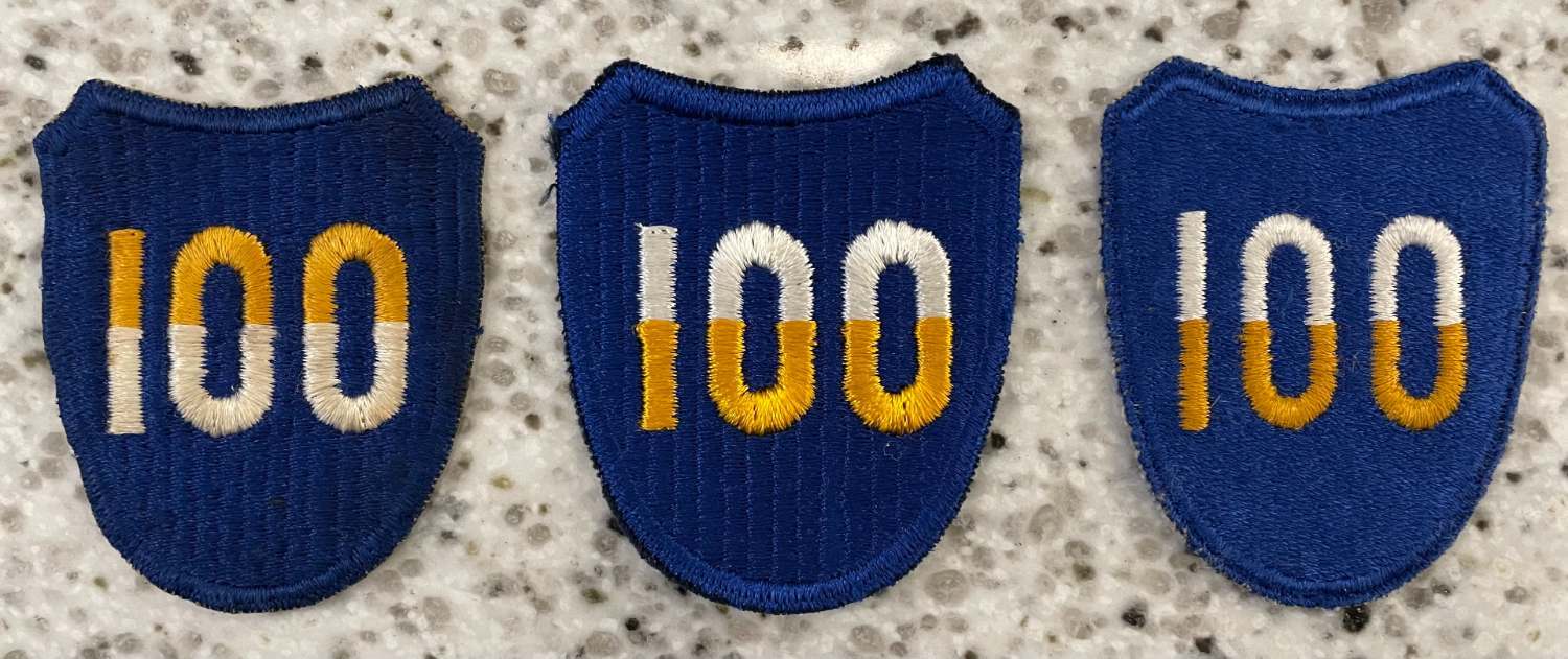 100th Division patch variation identification - help please :) - ARMY ...