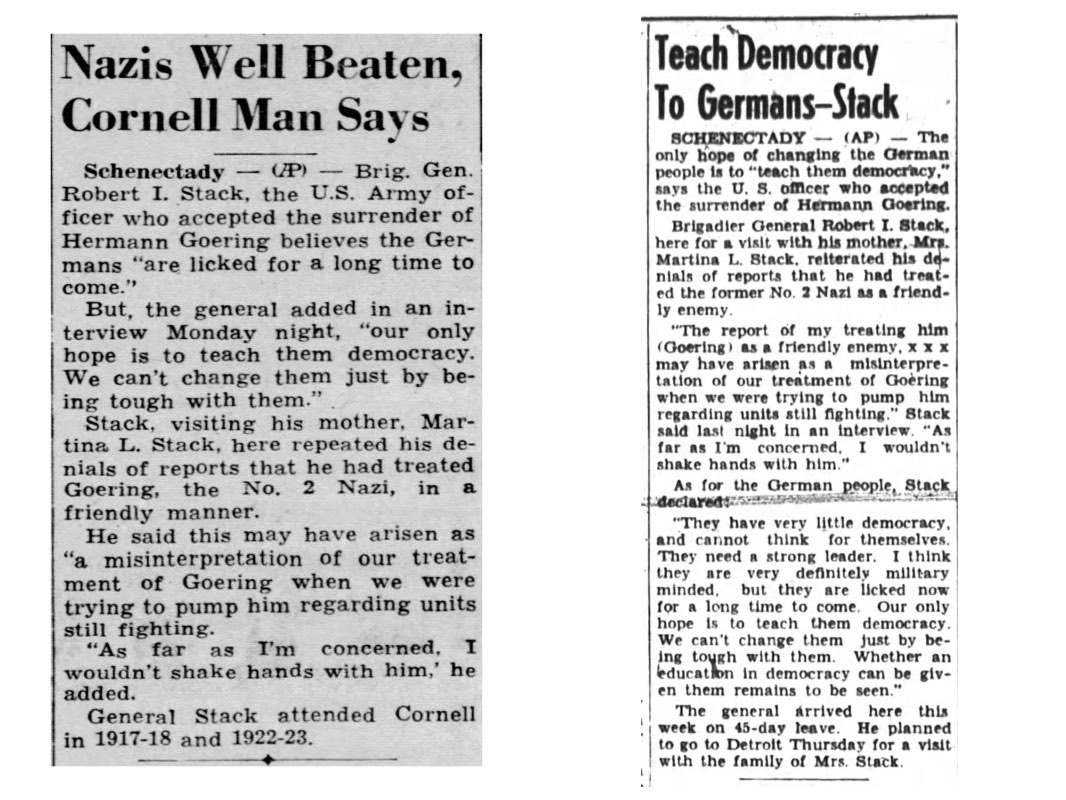 Ike Jacket of Brigadier General Robert Stack- Assistant Commanding ...