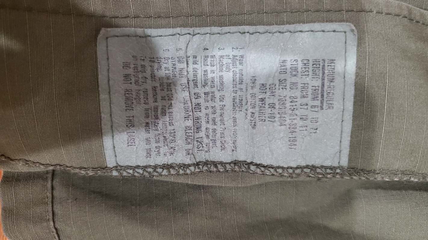 Help with identifying weird OG-107 Shirt - UNIFORMS - U.S. Militaria Forum