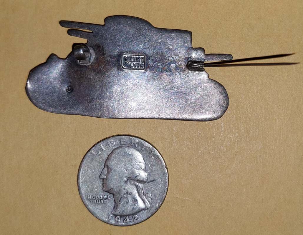 Oversized Sweetheart Tank Pin In Silver - HOMEFRONT & THE WAR EFFORT ...