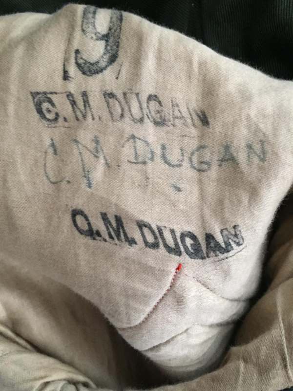 4th Raider Battalion Marine Overcoat, PFC Charles M Dugan - UNIFORMS ...