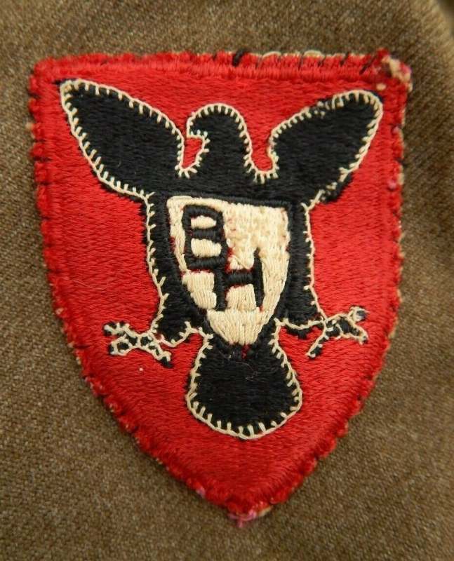 World War II Hand Modified 86th Infantry Division SSI - ARMY AND USAAF ...