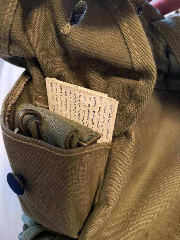 M1944 Upper pack - FIELD & PERSONAL GEAR SECTION - U.S. Militaria Forum