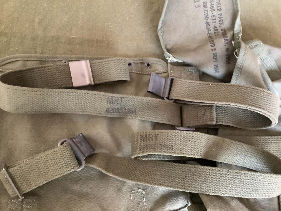 Unissued Vietnam War M1956 Pack, Two Slings. - FIELD & PERSONAL GEAR ...