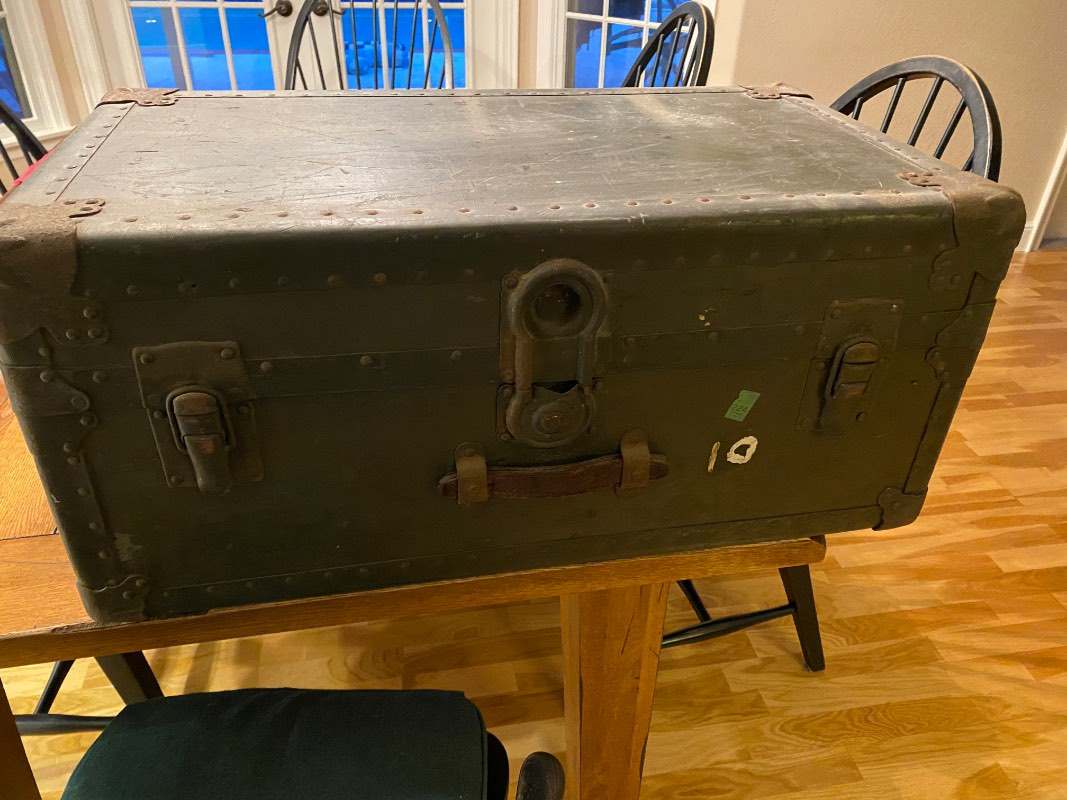 Wooden Military Footlocker