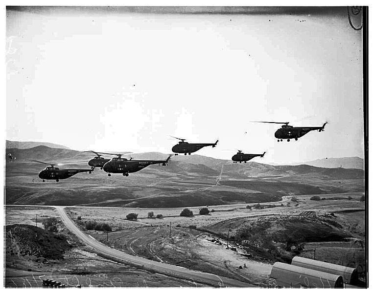 1950's H-19 Helicopters & Marines Exercises in Calif. Photos - MILITARY ...