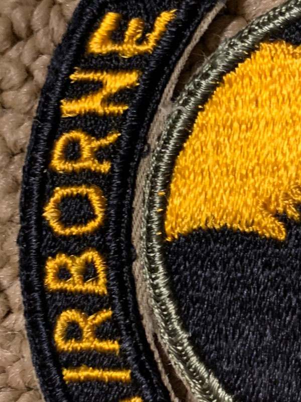 Unusual one piece 17th Airborne patch - ARMY AND USAAF - U.S. Militaria ...