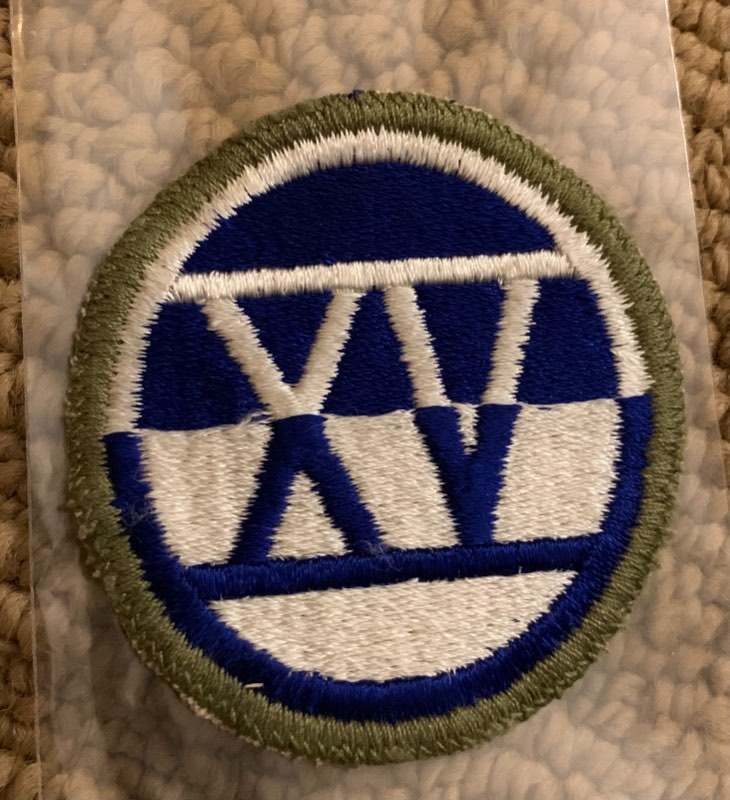 Opinions: XV Corps Patches - ARMY AND USAAF - U.S. Militaria Forum