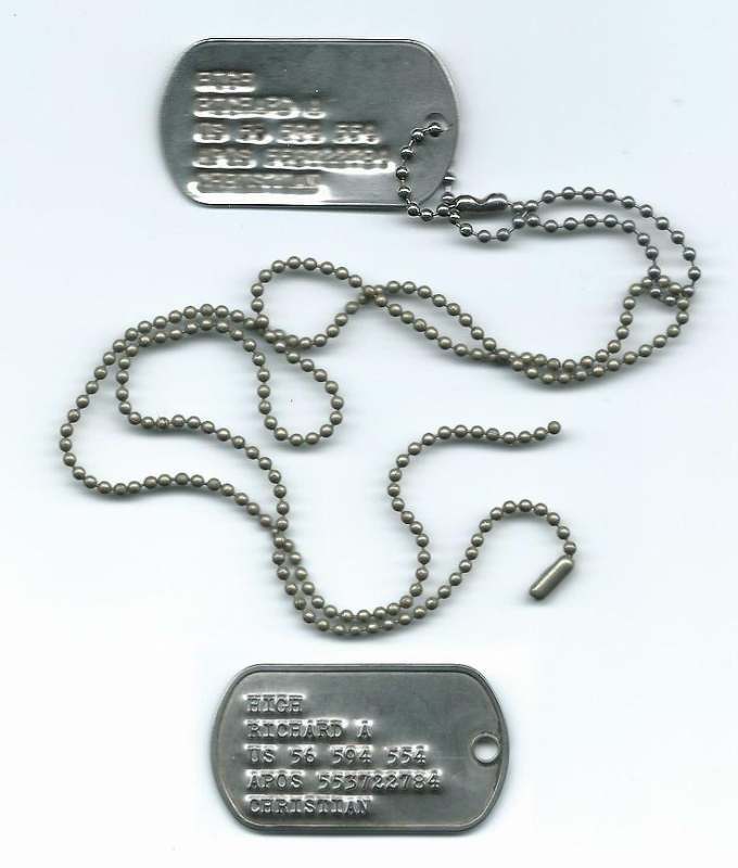 dog tag with BOTH Service # AND Social Security # - IDENTITY ITEMS (DOG ...