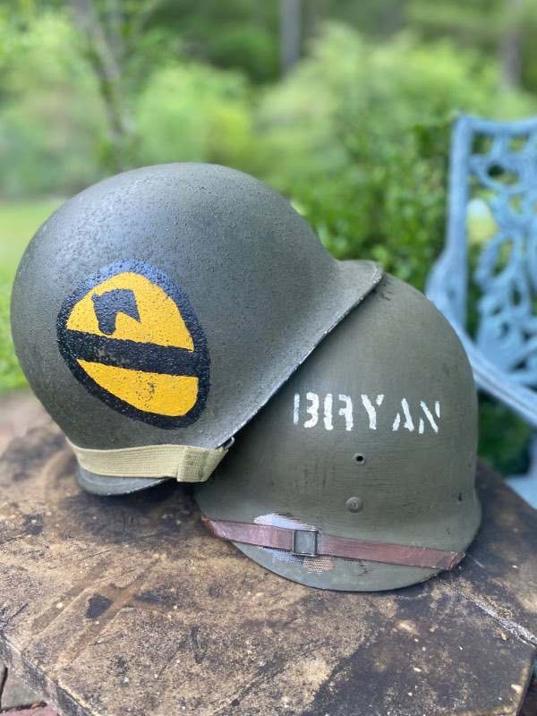 1st Cav helmet - M-1; M-1C & M-2 HELMETS - U.S. Militaria Forum