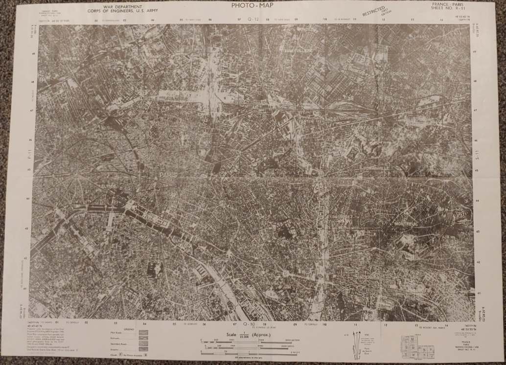 Recently Found WW2 Photomap of Paris and Vicinity - EPHEMERA ...