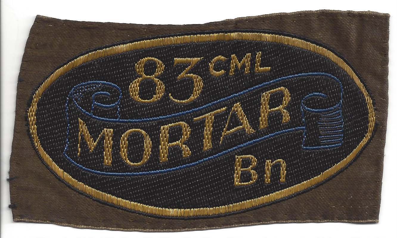 83rd Chemical Mortar Battalion patch - ARMY AND USAAF - U.S. Militaria ...