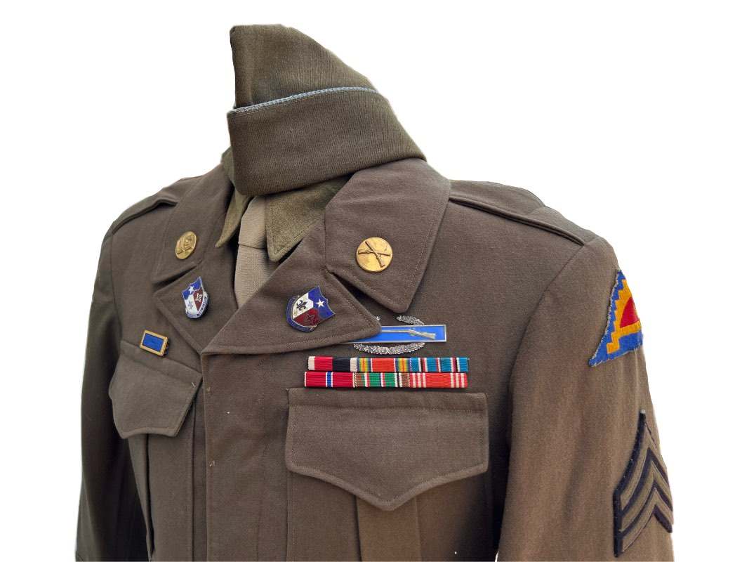 Large theater-made insignia 36th Infantry Division uniform grouping ...