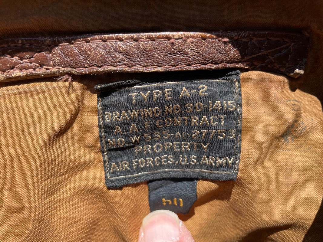 WW2 Cable Raincoat Co. A-2 in size 50 - FLIGHT CLOTHING - U.S ...