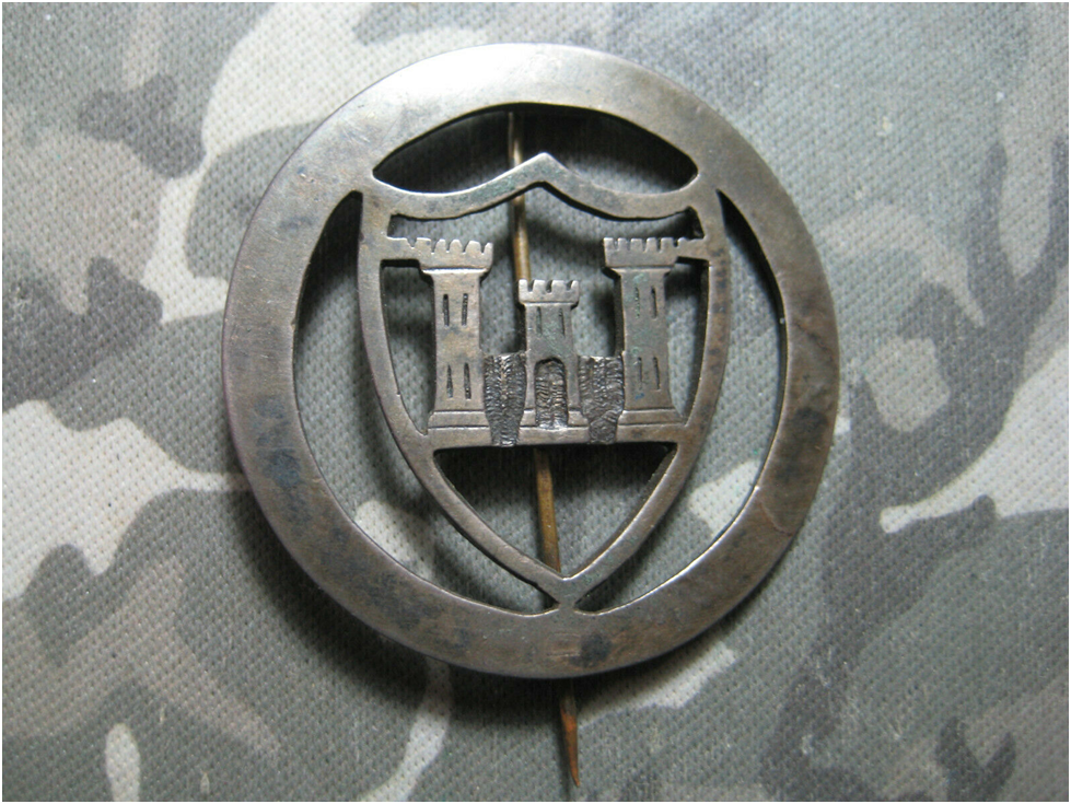 Unidentified Silver Engineer Badge - (1861-1865) AMERICAN CIVIL WAR ...