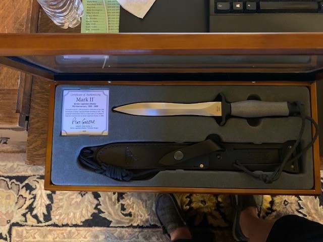 GERBER MARK II 70TH ANNIVERSARY SERIAL #EU01 - EDGED WEAPONS - U.S ...