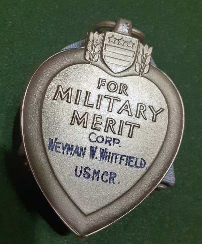 WW2 USMC Tanker KIA Purple Heart - ATTRIBUTED MEDAL GROUPINGS - U.S ...