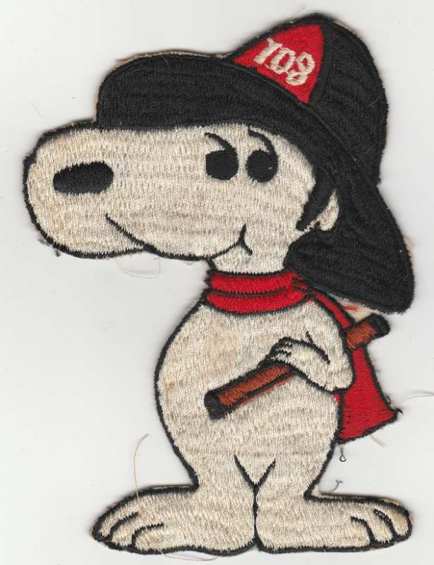 Unknown Snoopy firefighter patch with helmet number - CAN YOU IDENTIFY ...