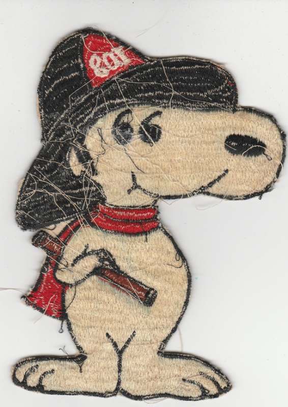 Unknown Snoopy firefighter patch with helmet number - CAN YOU IDENTIFY ...