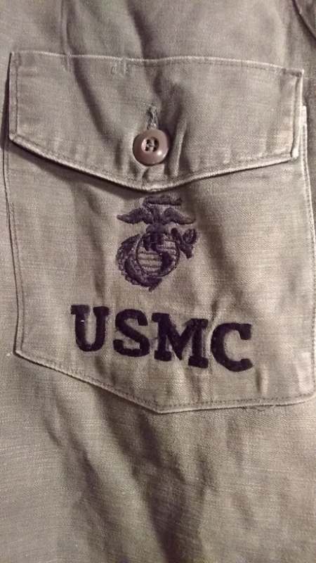 Embellished USMC Utility Jacket - UNIFORMS - U.S. Militaria Forum