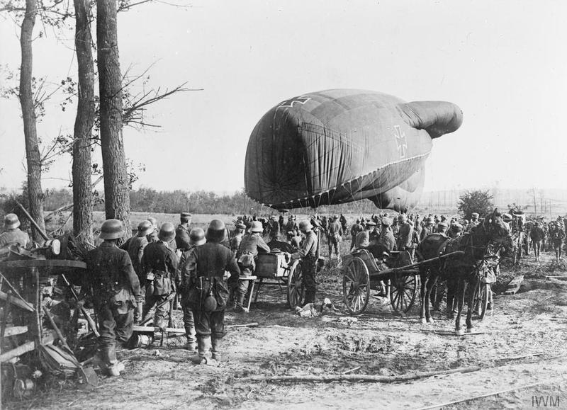 Captured WW1 German Barrage Balloon - MILITARY AIRCRAFT & AVIATION - U ...