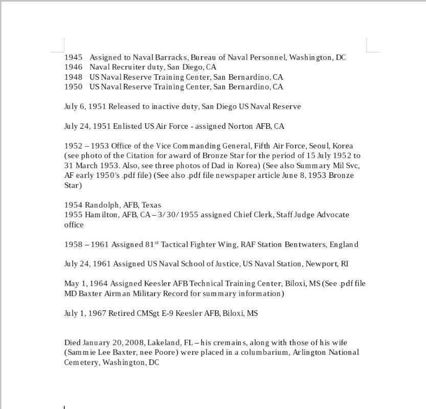 Pearl Harbor Survivor Murray Baxter - GROUPINGS PAGE - U.S. Militaria Forum