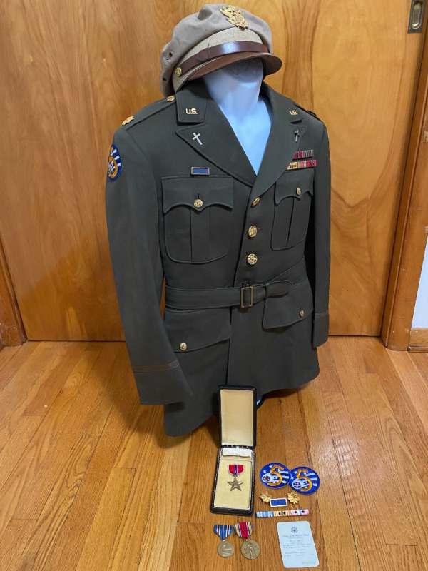 WWII 5th AF 312th Bomb Group chaplain uniform - CHAPLAIN & MEDICAL ...