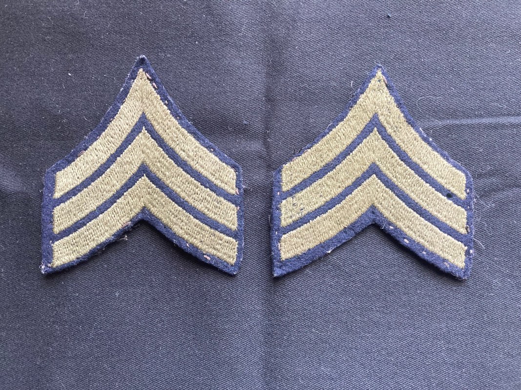 Sergeant Chevrons, WWII - ARMY (INCLUDING USAAC/AAF) - U.S. Militaria Forum
