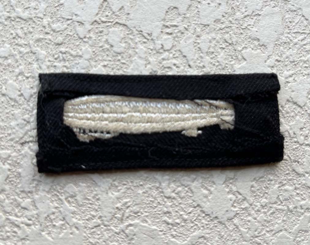 Zeppelin duty badge black background/white airship - CAN YOU IDENTIFY ...