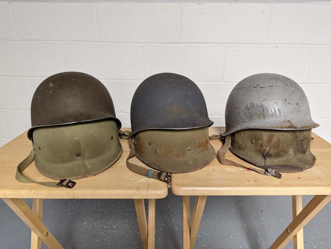 Early WWII PTO Navy Helmet - NAVY & COAST GUARD HELMETS - U.S ...
