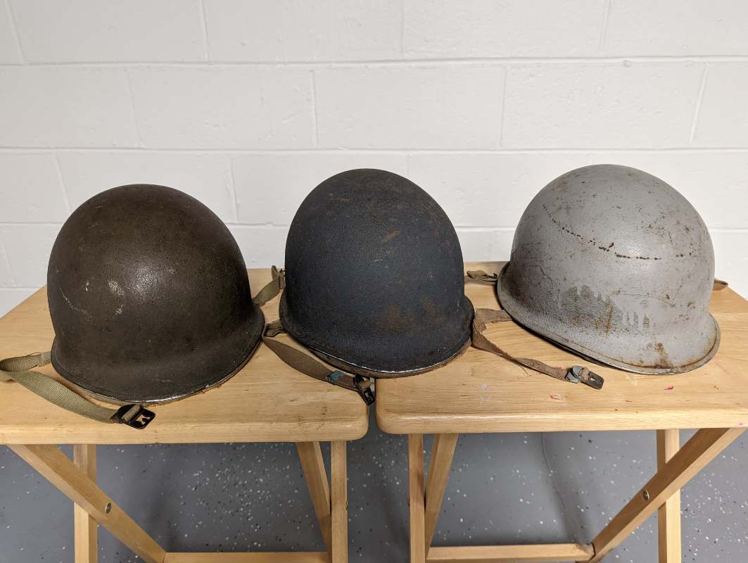 Early WWII PTO Navy Helmet - NAVY & COAST GUARD HELMETS - U.S ...