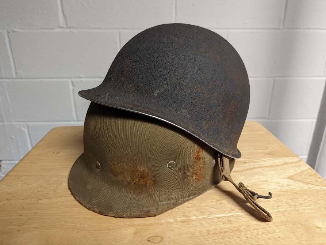 Early WWII PTO Navy Helmet - NAVY & COAST GUARD HELMETS - U.S ...
