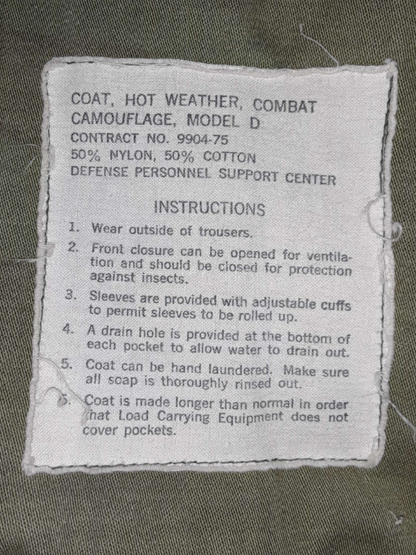 Experimental ERDL/Woodland RDF 'Model D' Shirt - CAMOUFLAGE UNIFORMS ...