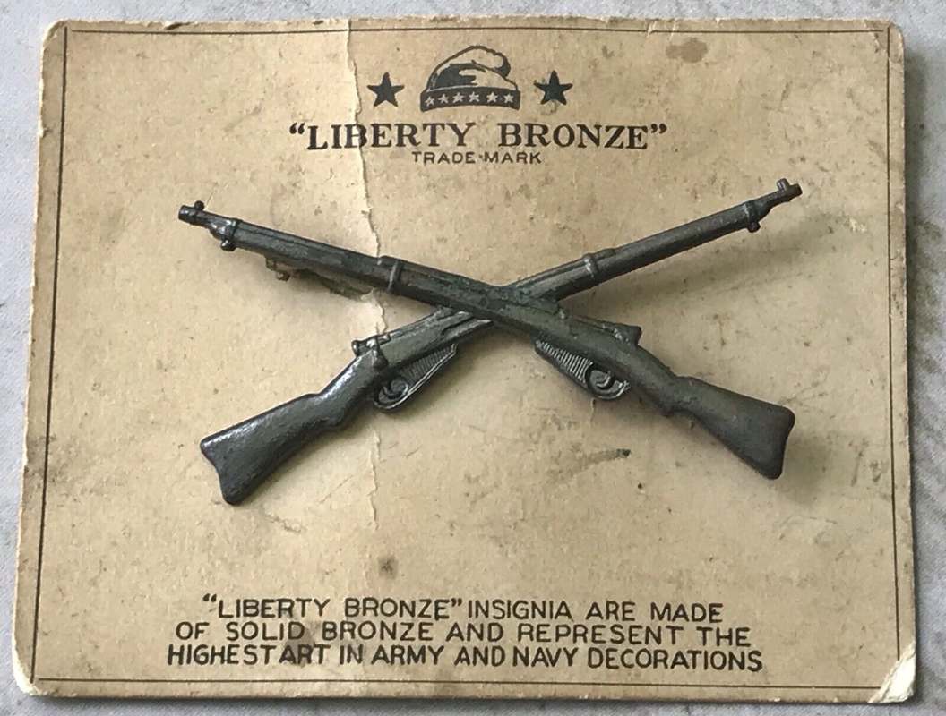 Infantry Crossed Rifles Insignia Crossed Rifles Pin Military Gem