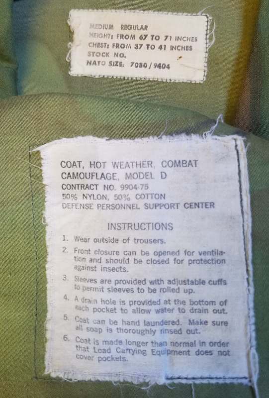 Experimental ERDL/Woodland RDF 'Model D' Shirt - CAMOUFLAGE UNIFORMS ...