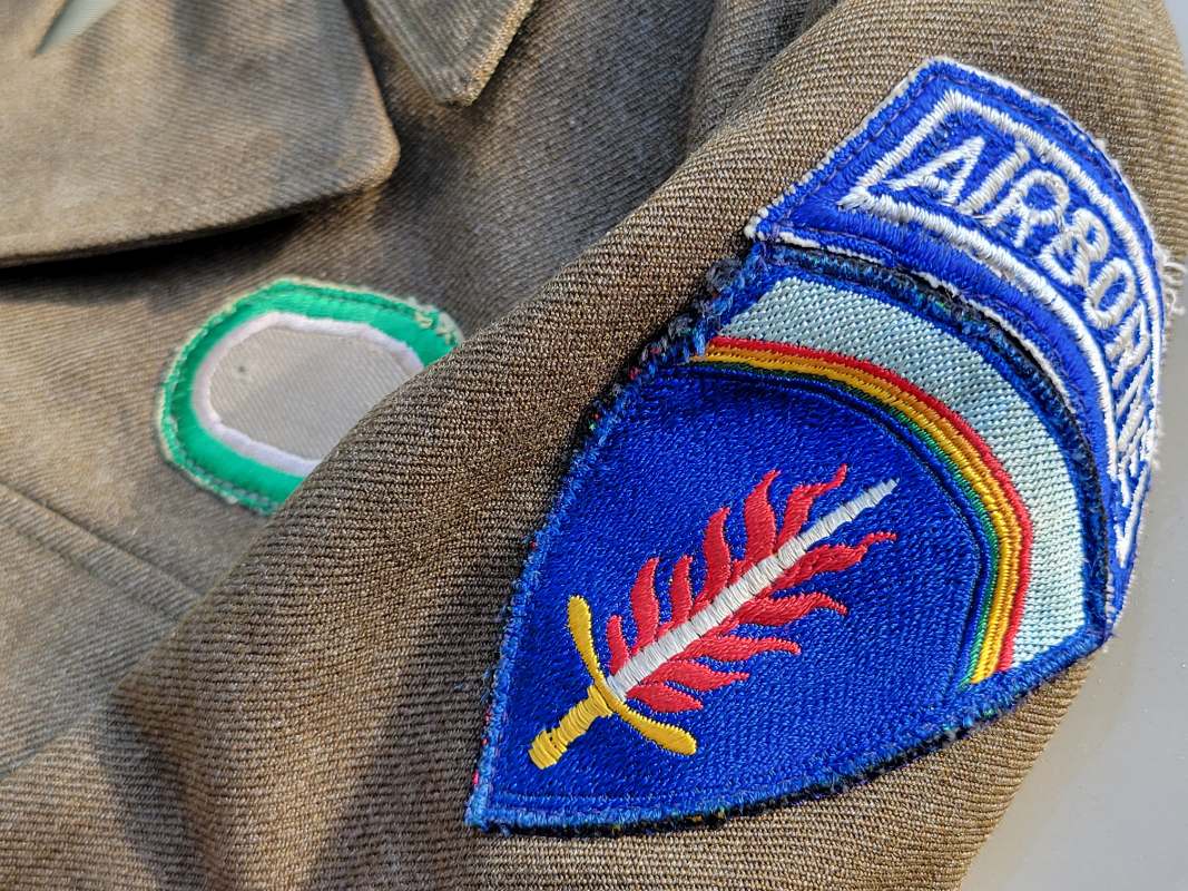 557th Quartermaster Co. (Airborne) Aerial Delivery ike jacket - ARMY ...