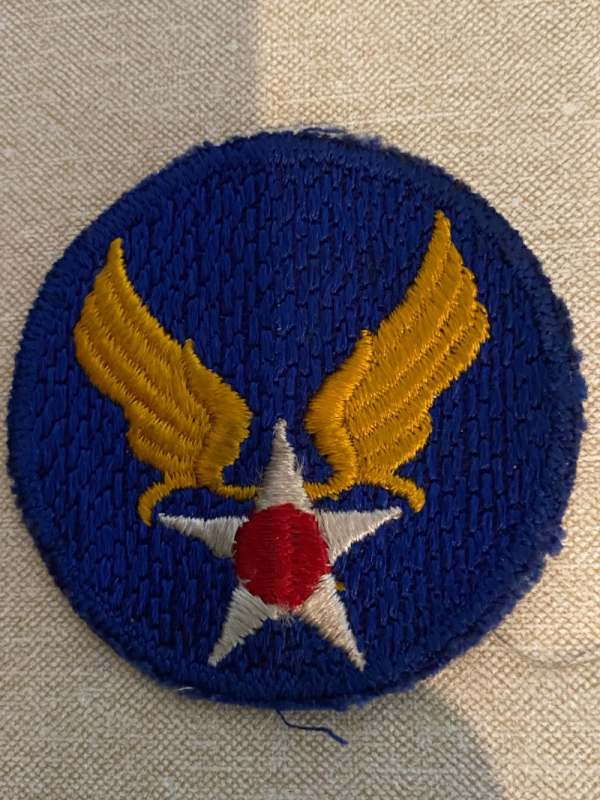 AAF patch, wartime US made? - ARMY AND USAAF - U.S. Militaria Forum