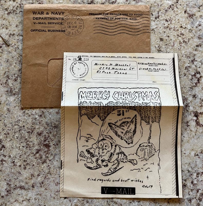 51st CB Seabees V-Mail “Bat out of Hell” Dec 1944 - EPHEMERA ...