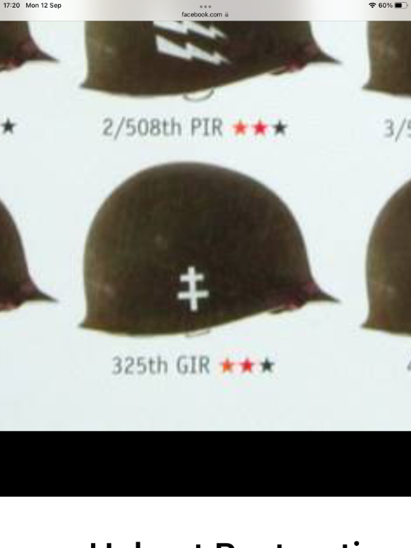 Could this be a 325th GIR helmet? - M-1; M-1C & M-2 HELMETS - U.S ...