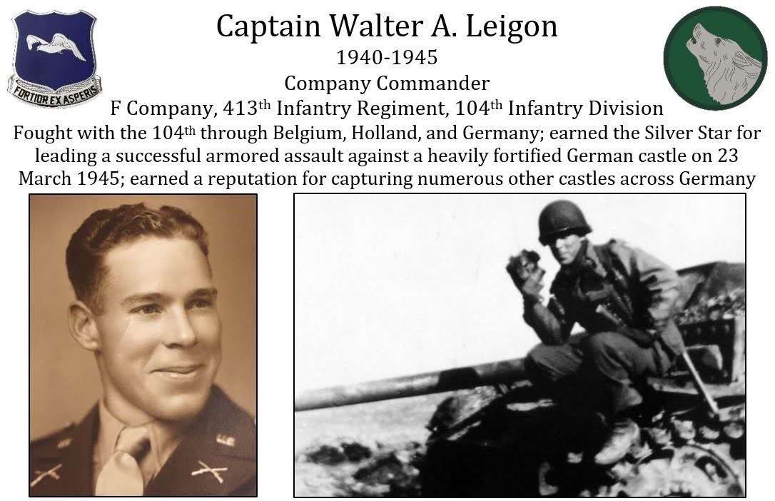Castle-storming Silver Star 104th ID Company Commander - Cpt Walter ...