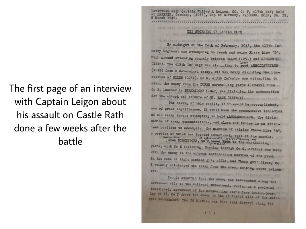 Castle-storming Silver Star 104th ID Company Commander - Cpt Walter ...