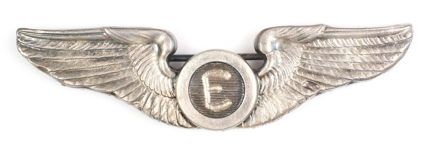 Australia made US Flight Engineer E wing and photo - WING BADGES - U.S ...
