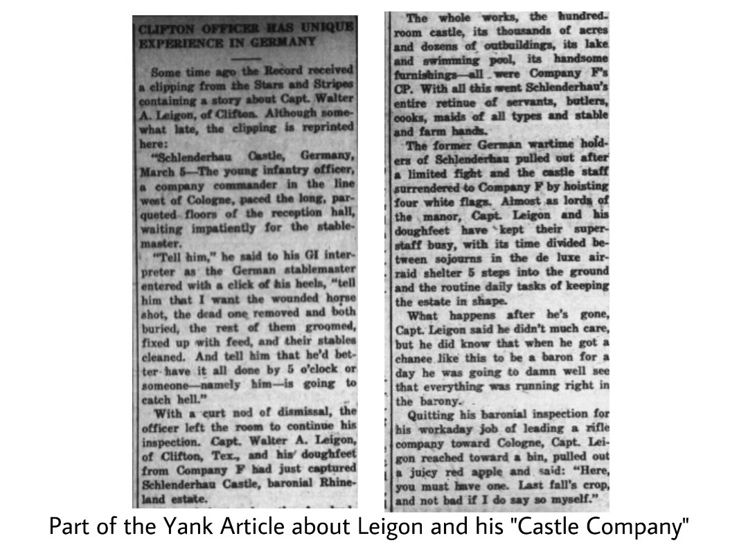 Castle-storming Silver Star 104th ID Company Commander - Cpt Walter ...