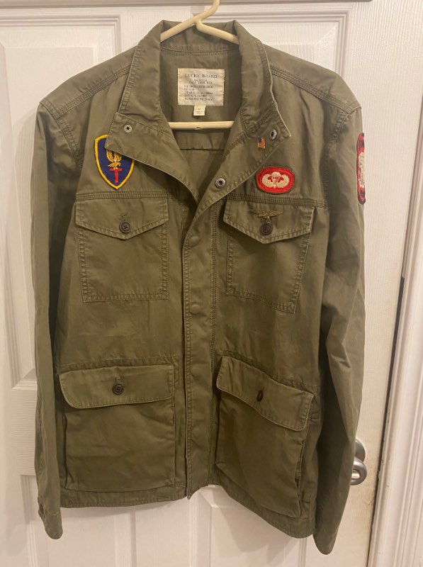 Fashion Jacket with Vietnam War Patches - ARMY AND USAAF - U.S ...