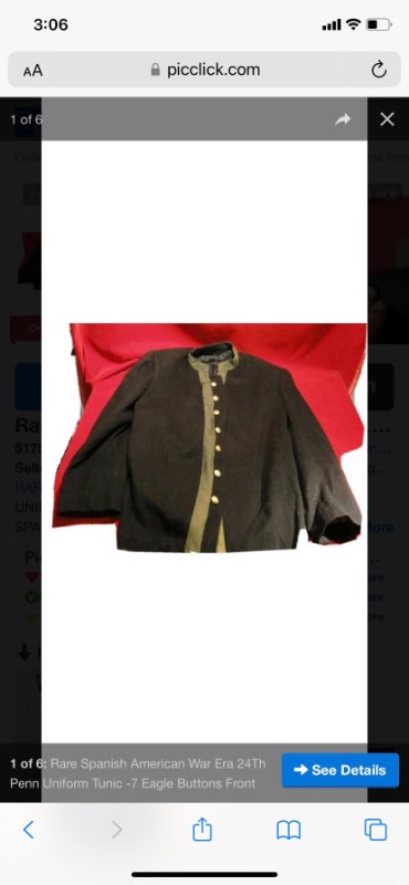 Possible Spanish American War jacket - NEW MEMBER INTRODUCTIONS - U.S ...